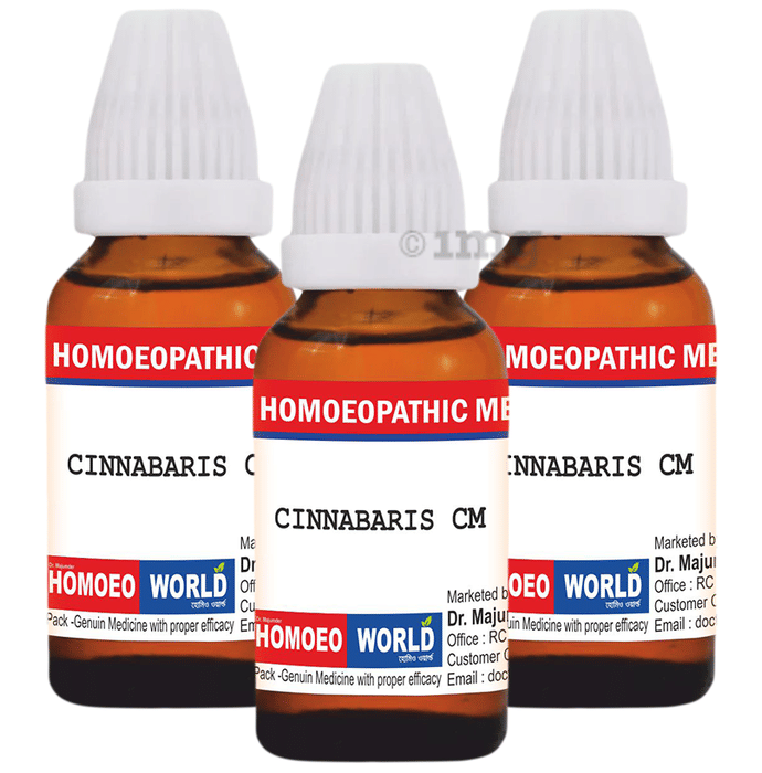 Dr. Majumder Homeo World Cinnabaris Dilution (30ml Each) CM: Buy combo ...