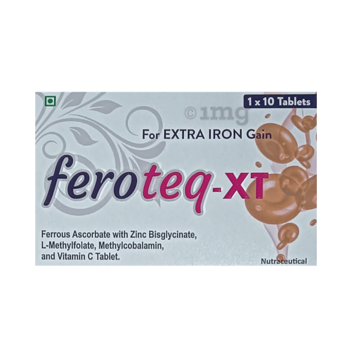 Feroteq-XT Tablet: Buy strip of 10 tablets at best price in India | 1mg
