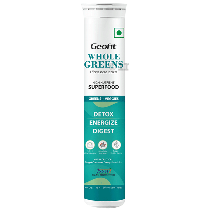 Geofit Whole Greens Effervescent Tablet: Buy bottle of 15.0 ...