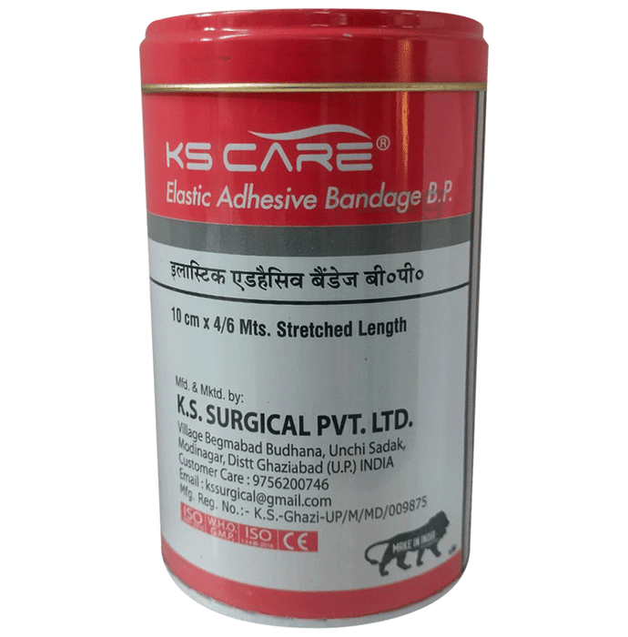 KS Care Elastic Adhesive Bandage 10cm x 4m: Buy box of 1.0 Bandage at ...