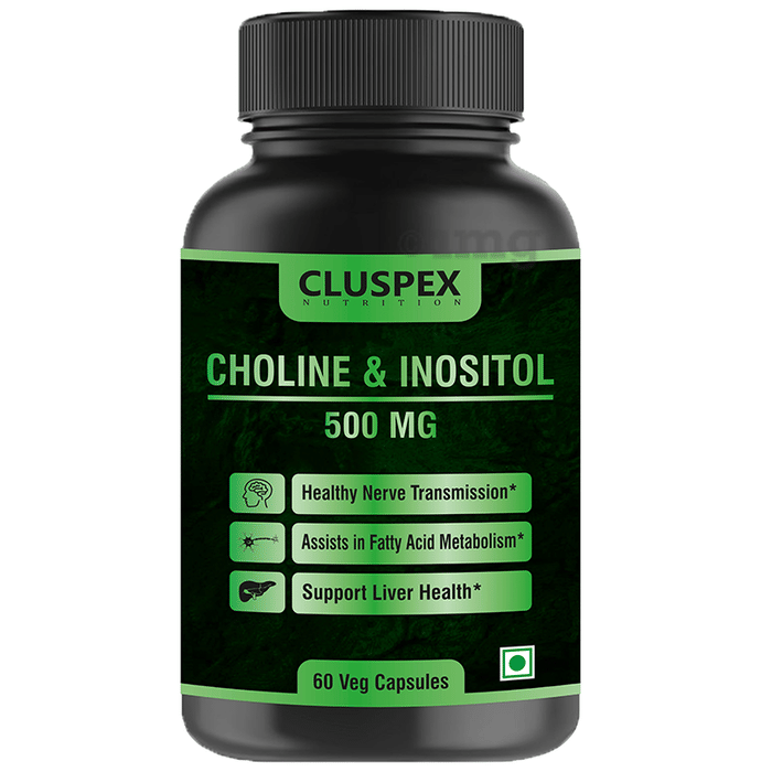 Cluspex Nutrition Choline & Inositol 500mg Veg Capsule: Buy bottle of 60.0 vegicaps at best ...