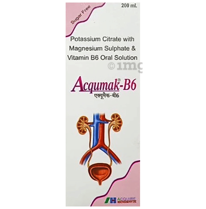 Acqumak-B6 Oral Solution Sugar Free: Buy bottle of 200.0 ml Oral Solution at 𝗯𝗲𝘀𝘁 𝗽𝗿𝗶𝗰𝗲 in India ...