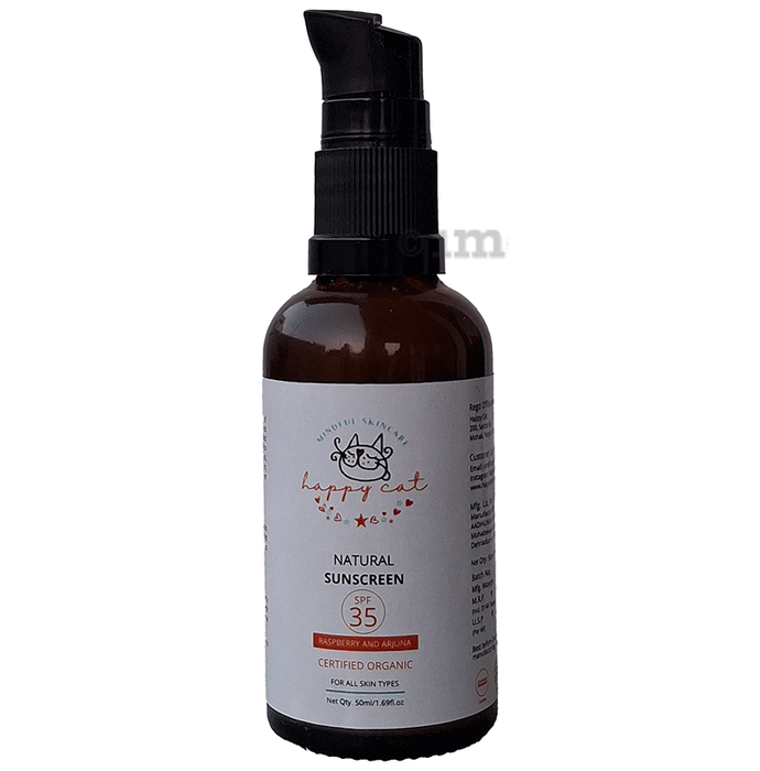 Happy Cat Natural Sunscreen SPF 35: Buy pump bottle of 50.0 ml Lotion ...