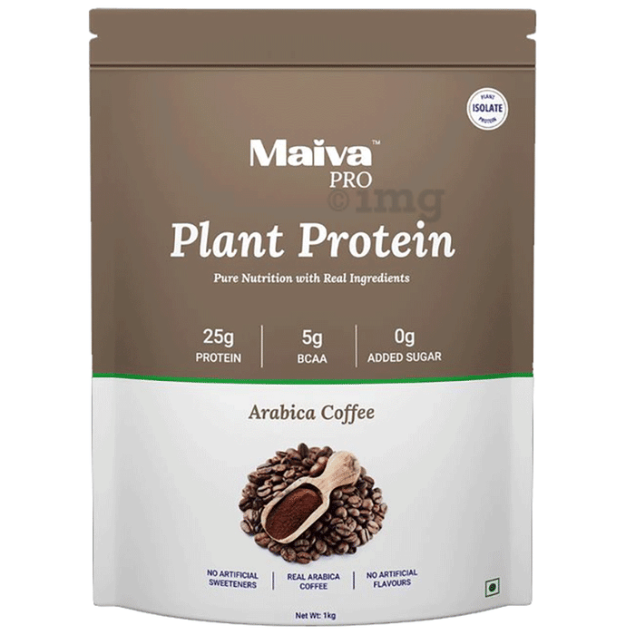 Maiva Pro Plant Protein Powder Arabica Coffee: Buy packet of 1.0 kg ...