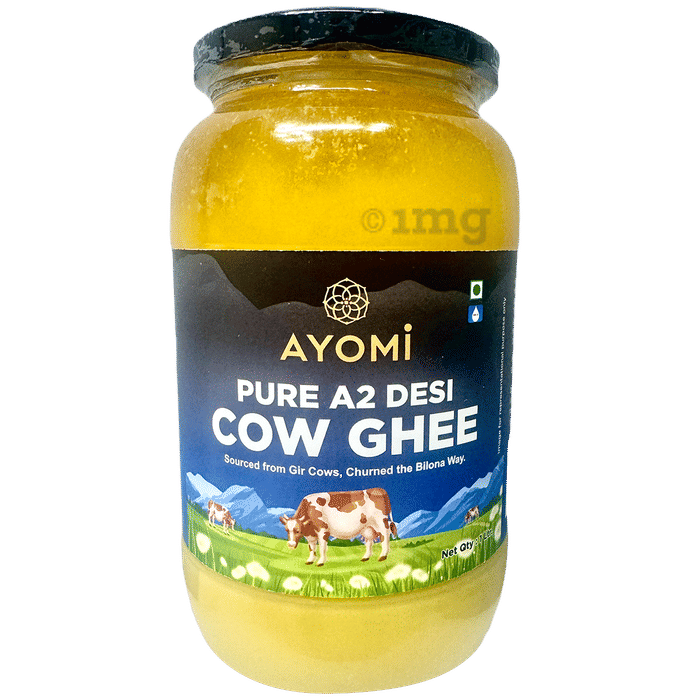 Ayomi Pure A2 Desi Cow Ghee: Buy jar of 1.0 Ltr Ghee at best price in ...