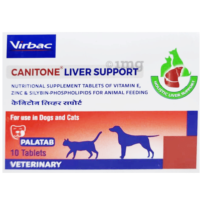 Virbac Canitone Liver Support Tablet for Dogs and Cats: Buy box of 10.0 ...