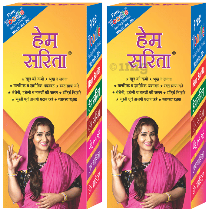Hem Sarita Syrup (300ml) & Hem Sarita Tablet (30) with Hem Sarita ...