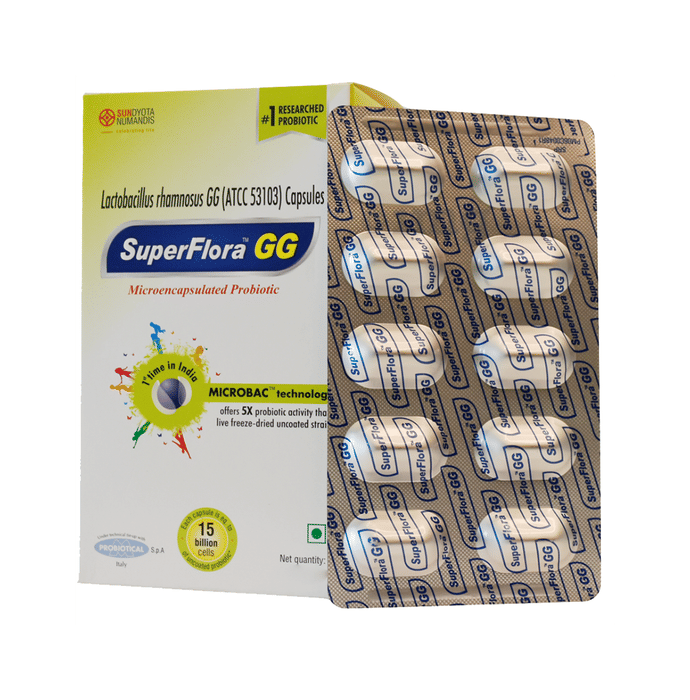 Superflora GG Capsule: Buy strip of 10 vegicaps at best price in India ...