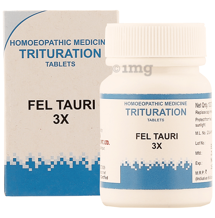Bakson's Fel Tauri Trituration Tablet 3X: Buy bottle of 100 trituration ...