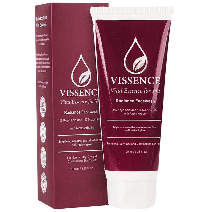 Vissence Radiance Face Wash for Normal, Oily, Dry and Combination Skin ...