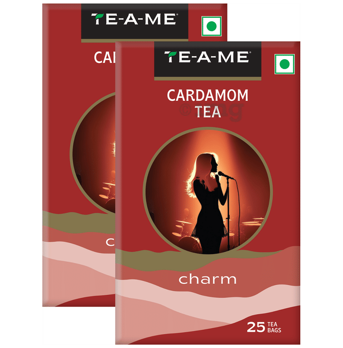 TE-A-ME Charm Cardamom Tea Bags (25 Each): Buy combo pack of 2.0 Packs ...