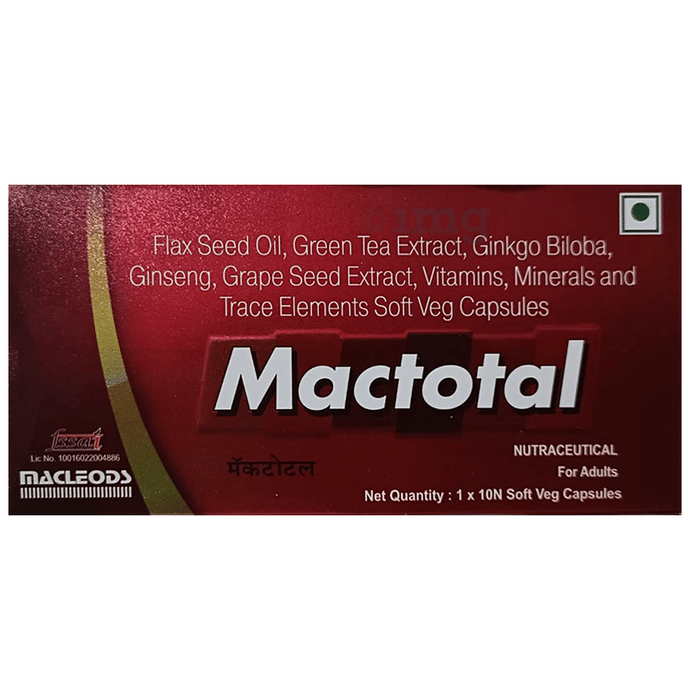 Mactotal Capsule: Buy strip of 10.0 capsules at best price in India | 1mg
