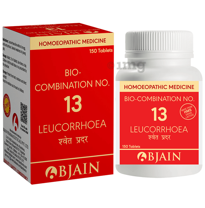 Bjain Bio-Combination No.13 (Leucorrhoea) Tablet: Buy bottle of 150.0 ...