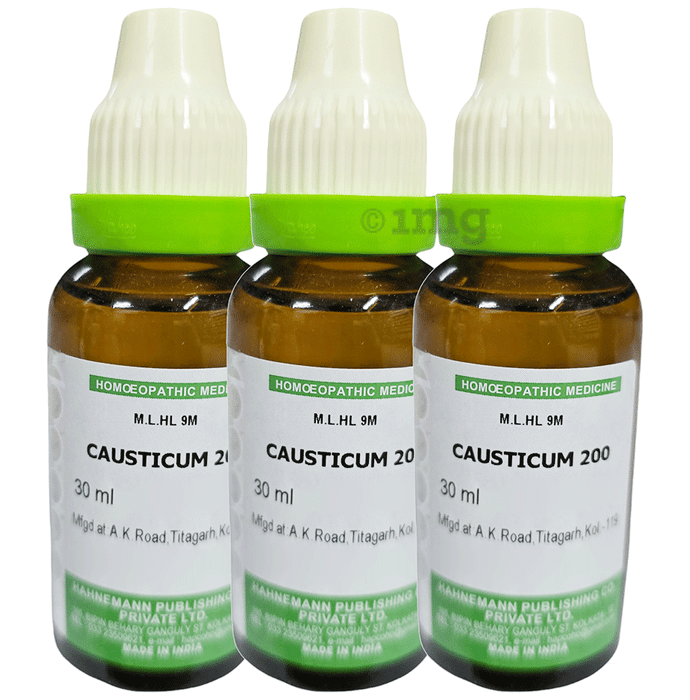 Hapco Causticum (30ml Each) 200: Buy combo pack of 3.0 bottles at best ...
