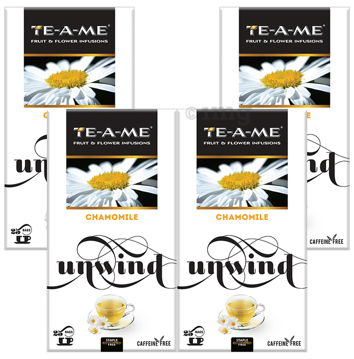 TE-A-ME Chamomile Tea Bags (25 Each): Buy combo pack of 4.0 Packs at ...