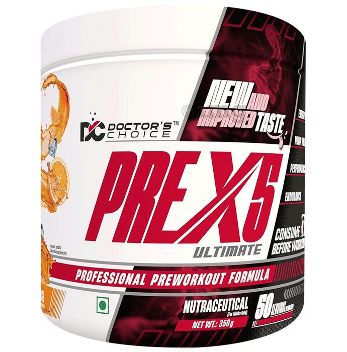 DC Doctor's Choice Pre X5 Ultimate Powder Tropical Orange: Buy jar of ...
