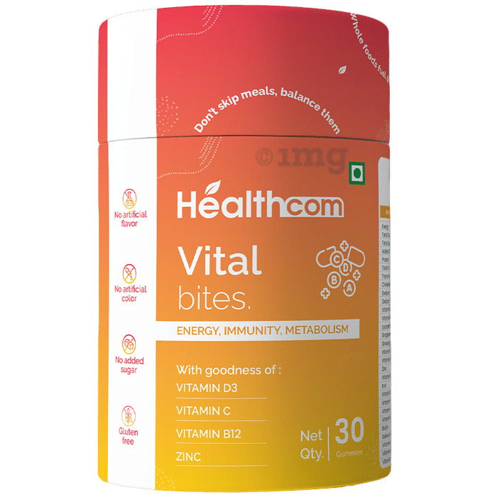 Healthcom Vital Bites Gummies: Buy jar of 30.0 gummies at best price in ...