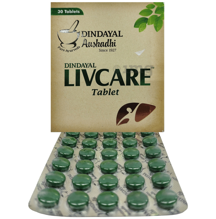 Dindayal Aushadhi Livcare Tablet: Buy box of 30.0 tablets at 𝗯𝗲𝘀𝘁 𝗽𝗿𝗶𝗰𝗲 ...
