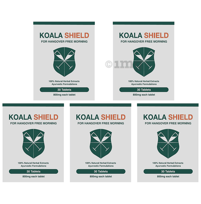 Koala Shield for Hangover Free Morning Tablet (30 Each): Buy combo pack ...
