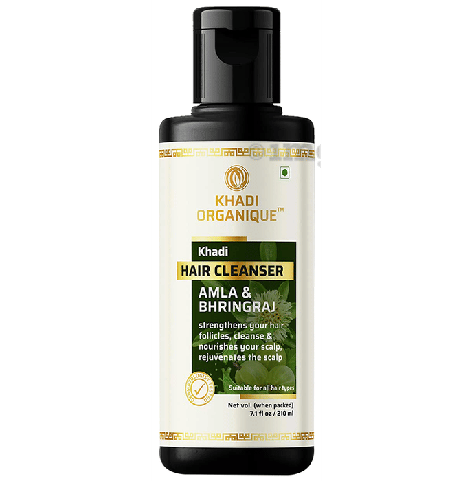 Khadi Organique Khadi Hair Cleanser (210ml Each) Amla and Bhringraj: Buy combo pack of 2.0 ...