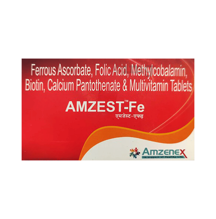 Amzest-Fe Tablet: Buy strip of 10 tablets at best price in India | 1mg