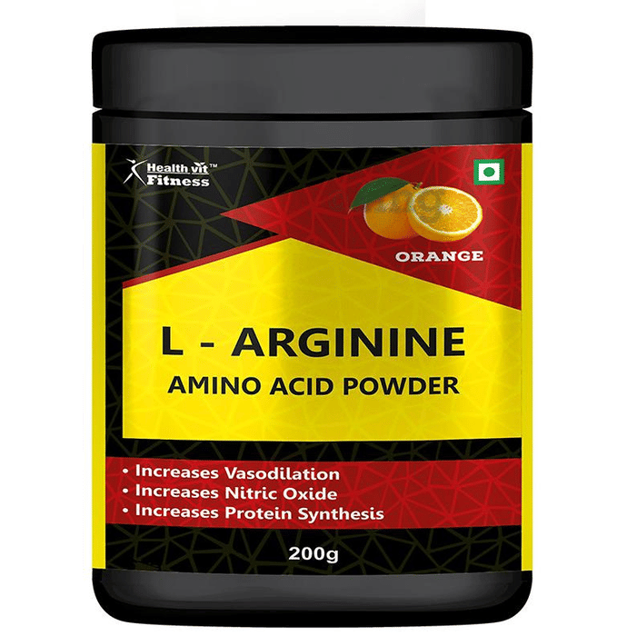 HealthVit Fitness L-Arginine Powder Orange: Buy box of 200 gm Powder at ...