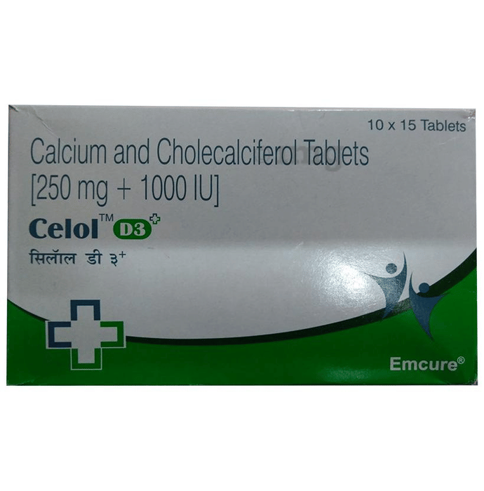 Celol -D3 Plus Tablet: Buy strip of 15 tablets at best price in India | 1mg