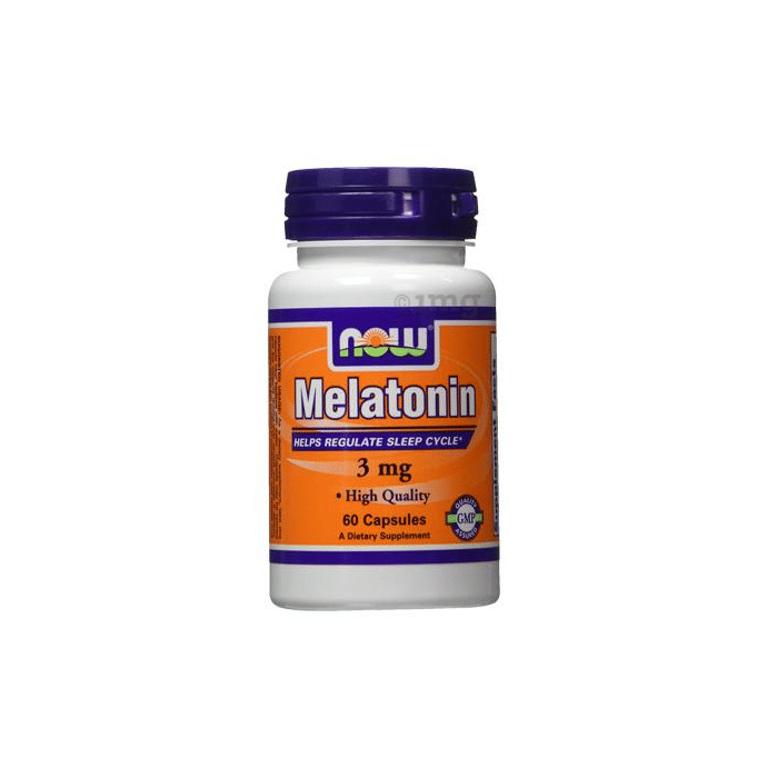 NOW Foods Melatonin 3mg Capsule: Buy bottle of 60 capsules at best ...