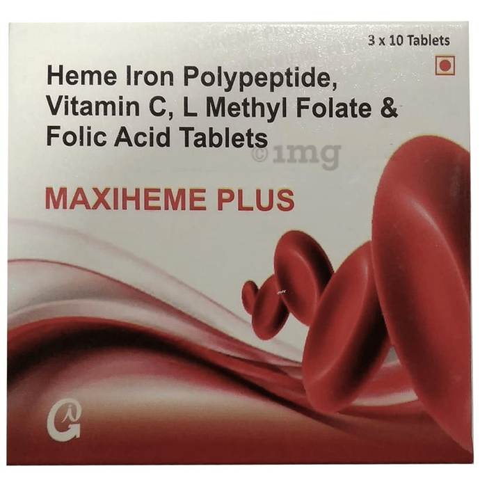 Maxiheme Plus Tablet: Buy strip of 10 tablets at best price in India | 1mg