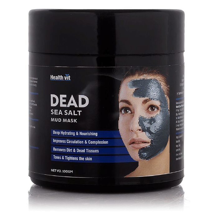 HealthVit Dead Sea Salt Mud Mask: Buy jar of 100.0 gm Face Mask at best ...