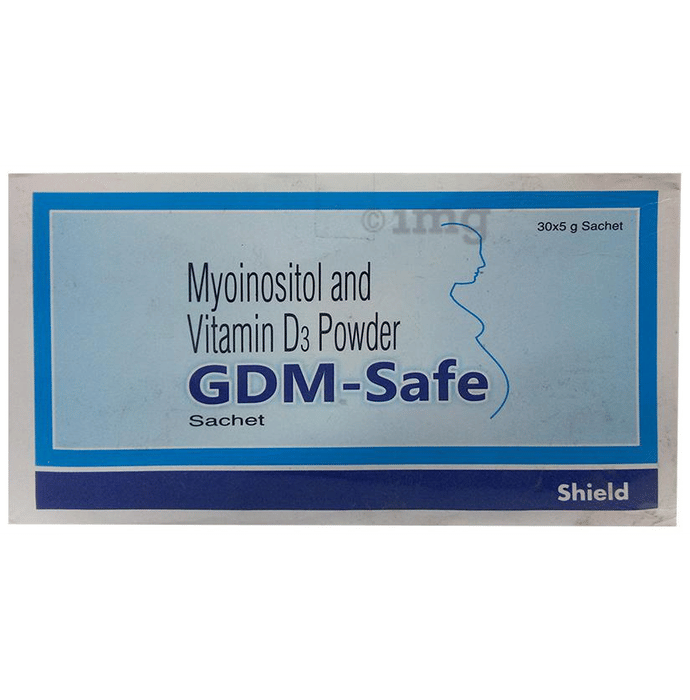 Gdm Safe with Myo-Inositol & Vitamin D3 | Powder: Buy sachet of 5 gm ...