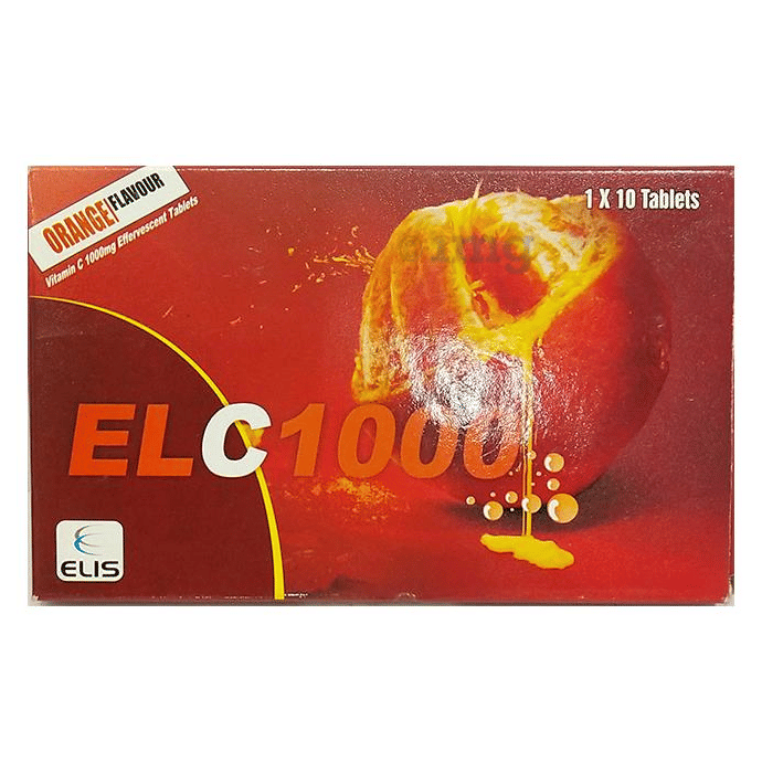Elc 1000 Orange Effervescent Tablet: Buy strip of 10.0 Effervescent ...