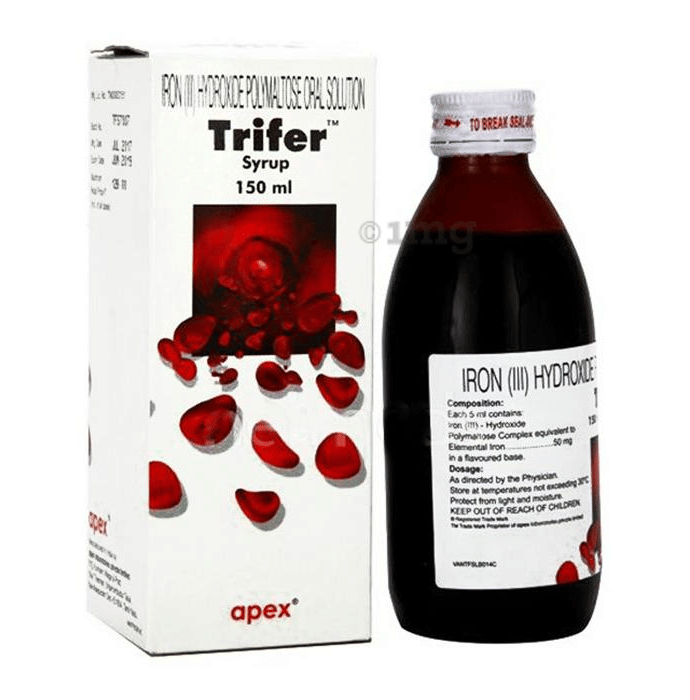 Trifer Syrup: Buy bottle of 150.0 ml Syrup at best price in India | 1mg