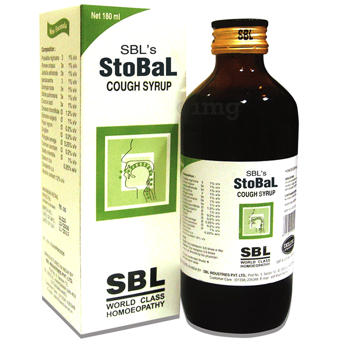 SBL Stobal Cough Syrup Sugar Free: Buy bottle of 180 ml Syrup at best ...