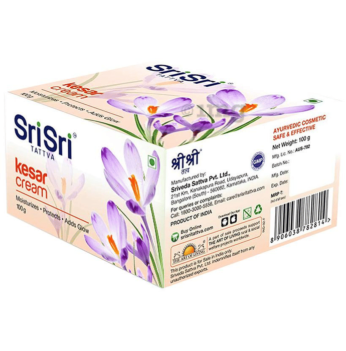 Sri Sri Tattva Kesar Cream: Buy jar of 100 gm Cream at best price in ...