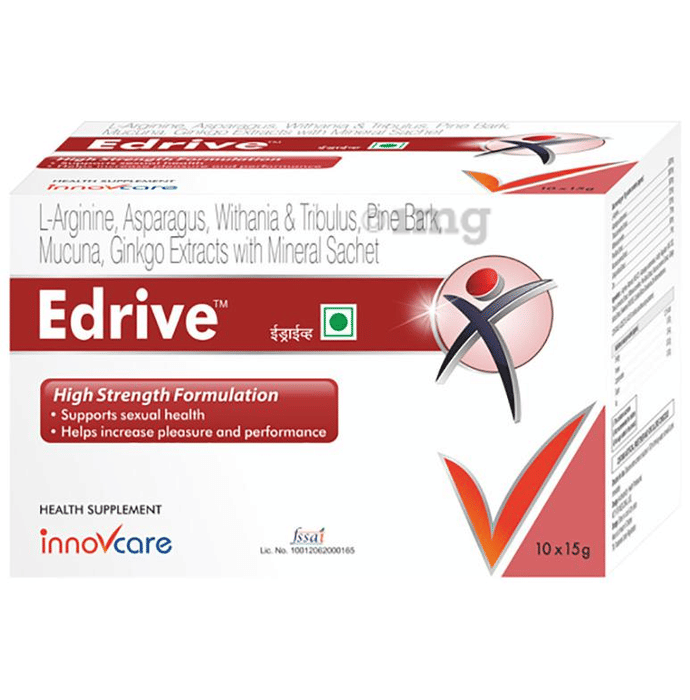 Edrive Sachet: Buy sachet of 15 gm Granules at best price in India | 1mg