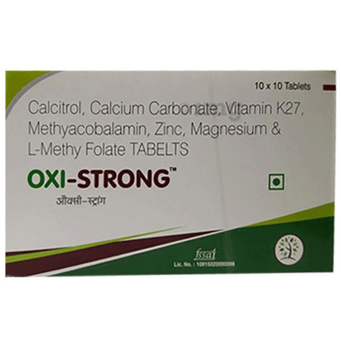 Oxi-Strong Tablet: Buy strip of 10.0 tablets at 𝗯𝗲𝘀𝘁 𝗽𝗿𝗶𝗰𝗲 in India | 1mg