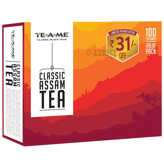 TE-A-ME Classic Assam Black Tea (2gm Each) Value Pack: Buy box of 100.0 ...