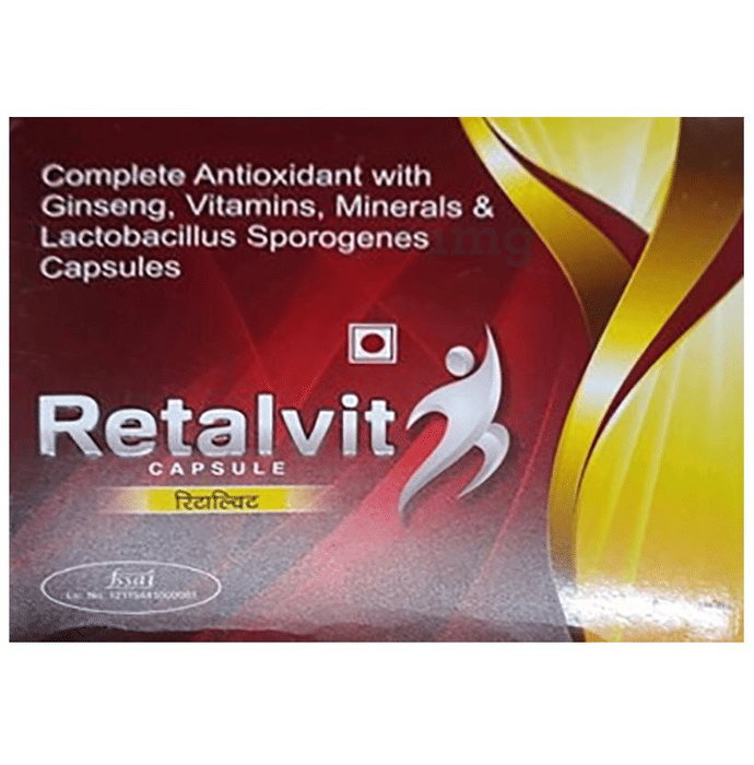 Retalvit Capsule: Buy strip of 10.0 capsules at best price in India | 1mg