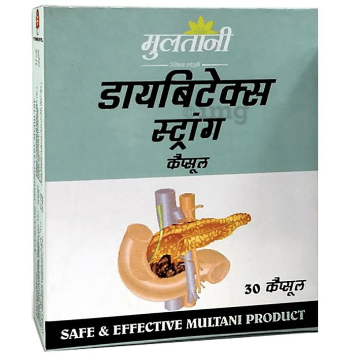 Multani Diabetex Strong Capsule: Buy strip of 30 capsules at best price ...
