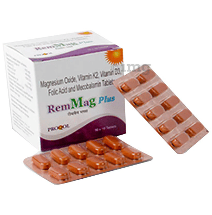 Remmag Plus Tablet: Buy strip of 10 tablets at best price in India | 1mg