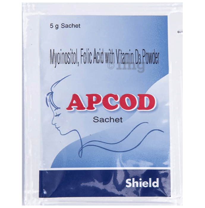 Apcod Powder with Myo-Inositol, Folic Acid & Vitamin D3: Buy sachet of ...