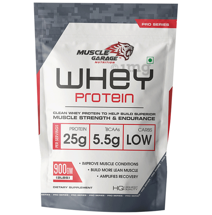 Muscle Garage Whey Protein Powder Rose Malai: Buy packet of 1.0 kg ...