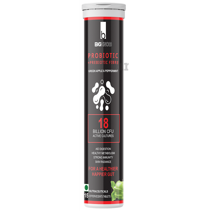 Bigknob Probiotic + Prebiotic Fibre 18 Billion CFU Active Cultures ...