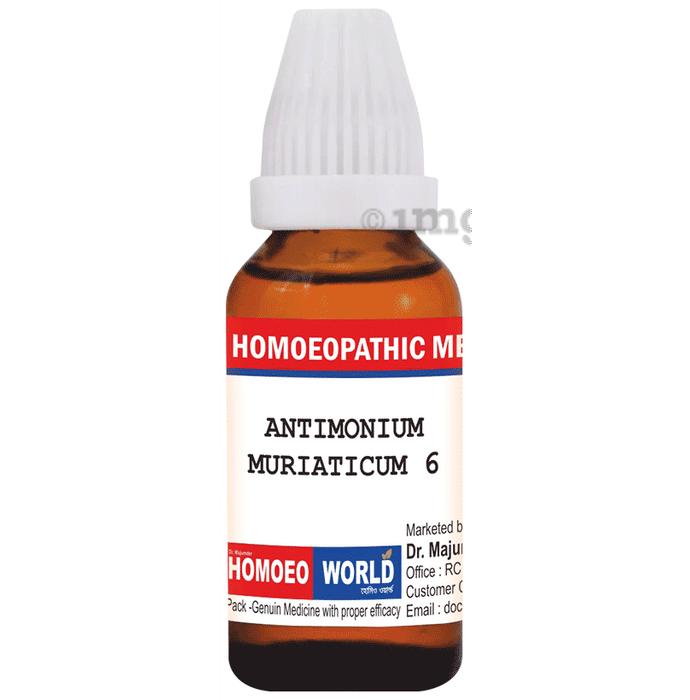 Dr. Majumder Homeo World Antimonium Muriaticum Dilution(30ml Each) 6: Buy box of 1.0 Bottle at ...