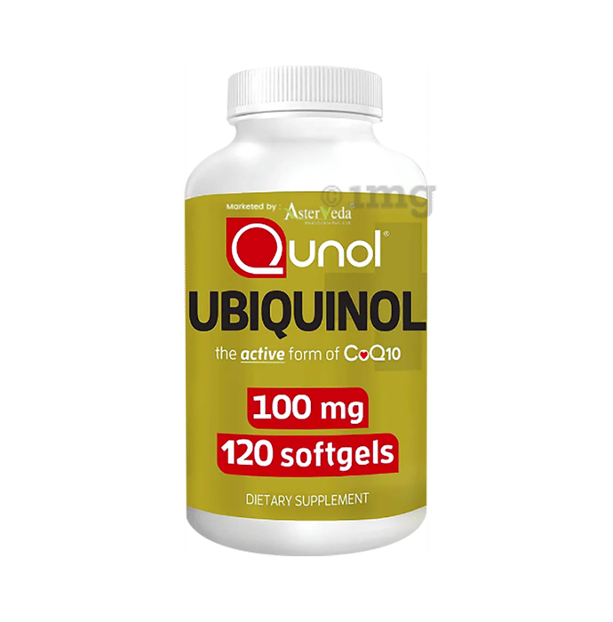 Qunol Ubiquinol 100mg Softgel: Buy bottle of 120 soft gelatin capsules ...