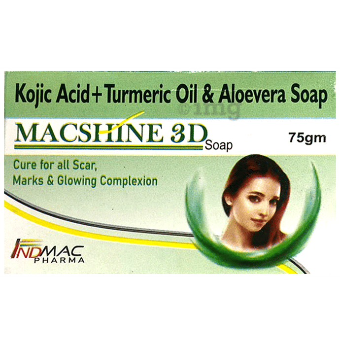 Indmac Pharma Macshine 3D Soap: Buy box of 75.0 gm Soap at 𝗯𝗲𝘀𝘁 𝗽𝗿𝗶𝗰𝗲 in India | 1mg