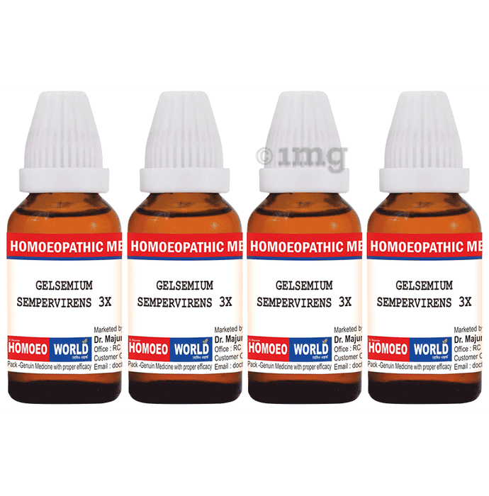 Dr. Majumder Homeo World Gelsemium Sempervirens Dilution (30ml Each) 3X ...