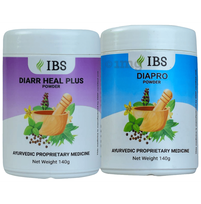 Combo Pack of IBS Diarr Heal Plus Powder & Diapro Powder (140gm Each ...