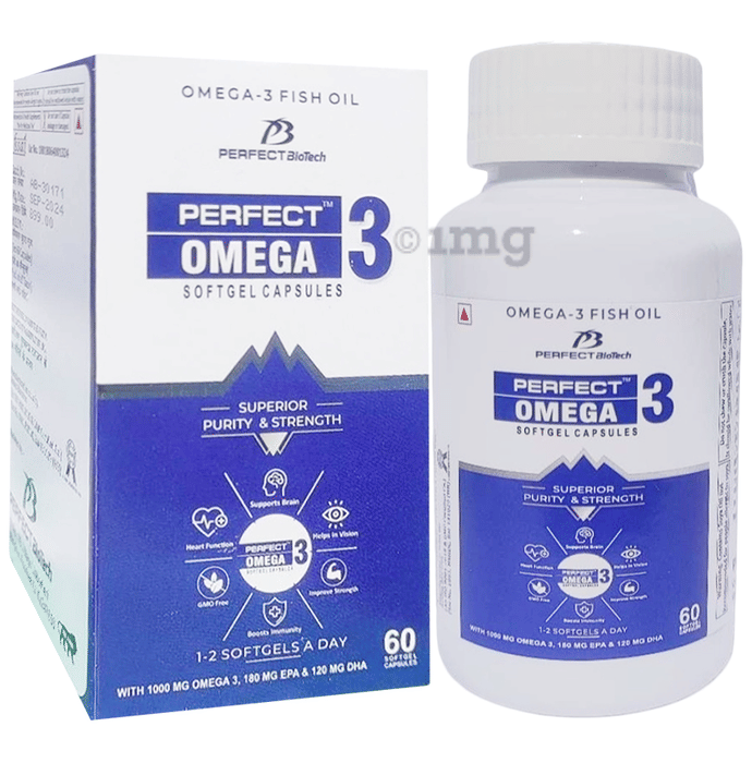 Perfect Omega 3 Fish Oil Softgel Capsule (60 Each): Buy box of 1.0 ...